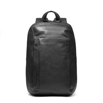 Piquadro Pulse Mini-Rucksack aus Leder, Schwarz, Mini, Business