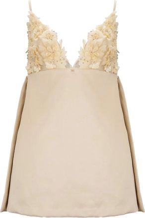 Elisabetta Franchi Femme, Robes, Jaune, Taille: 42 FR Tulle Short Dress