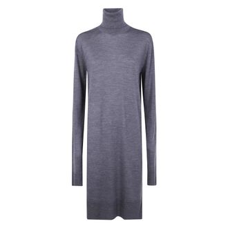 Toteme Robe Col Roul&eacute; Chic - Femme - Robes - Gris - Taille: 38 FR