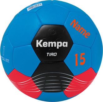 Kempa Sportartikelland Angebot Handball Tiro extra leicht blau/rot Gr&ouml;&szlig;e 1 + Aufdruck Name