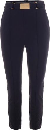 Elisabetta Franchi Femme, Pantalons, Noir, Taille: 40 FR Pantalon Slim-fit
