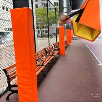 Generic Basketball Pfostenpolster Quadratischer Schaumstoff-Pfostenschutz for Den Au&szlig;enbereich (6 X 6 Zoll, 7,5 X 7,5 Zoll), Wetterfeste Polsterung Rundum for
