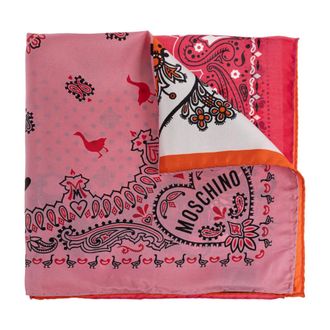 Moschino Homme, Accessoires, Rouge, Taille: ONE Size Silk Pocket Square