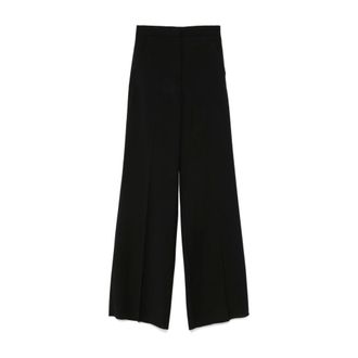 Max Mara Femme, Pantalons, Noir, Taille: 34 FR Wool Pantalons
