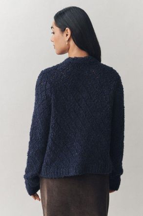 Laura Ashley Strickjacke Laura Ashley Boucl&eacute;-Strickjacke (1-tlg)