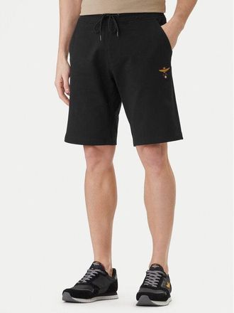 Aeronautica Aeronautica Militare Sportshorts 261BF0032UF00674 Schwarz Regular Fit
