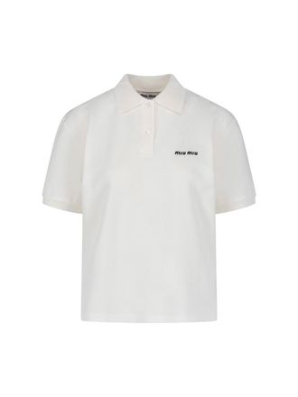 Miu Miu Cotton Logo Polo