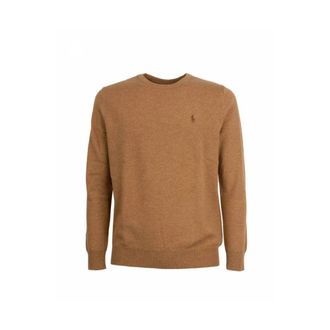 Polo Ralph Lauren Lang&auml;rmliger Rundhals-Strickpullover - - Knitwear - Herren - Braun - S