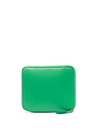Comme Des Gar&ccedil;ons portefeuille zipp&eacute; en cuir - Vert