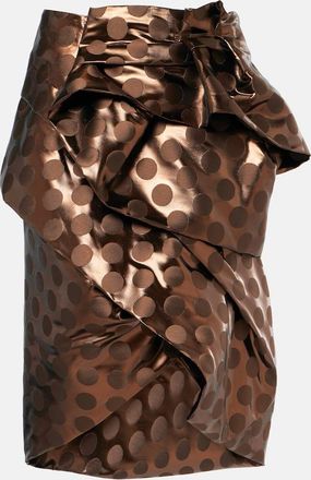 Dries Van Noten Midirock aus Lamé