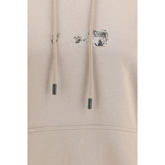 Off-white Spray Arrow Hoodie - Beige