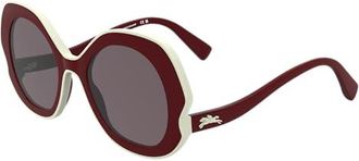 Longchamp Lunettes de Soleil LO780S N 601 BURGUNDY 52/21/145 Femme