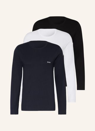HUGO BOSS 3er-Pack Longsleeves weiss