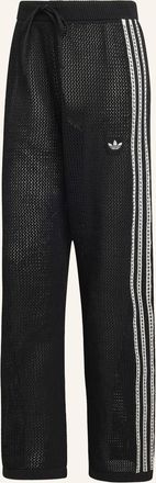 adidas Originals Adidas Originals Gestrickte Geh&auml;kelte Firebird Trainingshose schwarz