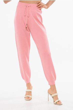 Elisabetta Franchi Knitted Sweatpants with Cuffs size 40