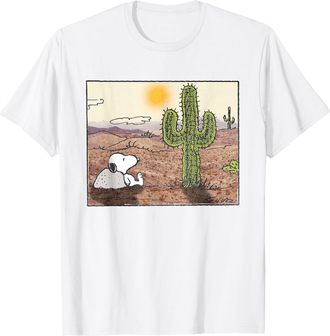 Peanuts Snoopy Kaktus in der W&uuml;ste T-Shirt