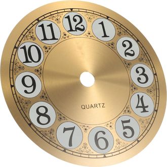DOITOOL Aluminium Zifferblatt mit Quarzuhrwerk 117cm Selbstgemacht Uhrenbausatz f&uuml;r Vintage Wanduhr zum Basteln und Schulprojekt Uhrtafel f&uuml;r Wohn und Klassen