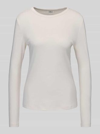 s.Oliver Red Label Slim Fit Langarmshirt aus reiner Baumwolle
