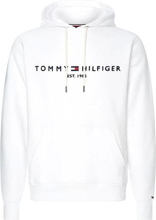Tommy Jeans Homme, Sweatshirts et sweats &agrave; capuche, Blanc, Taille: XS Felpa