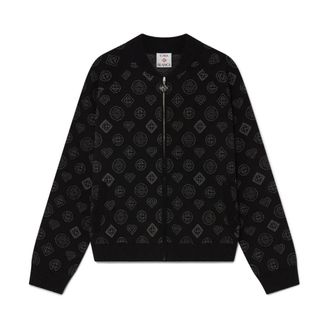 Casablanca Monogram Jacquard Bomberjacke - - Jackets - Herren - Schwarzk - L