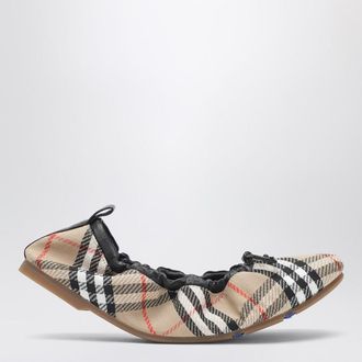 Burberry Fawn Check ballet flats beige
