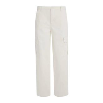 Guess Femme, Pantalons, Blanc, Taille: W28 L32 Pantalon Cargo