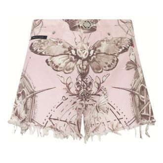 Philipp Plein Damen, Shorts, Rosa, W27Gr&ouml;&szlig;e
