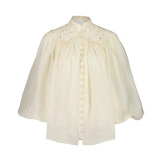 Zimmermann Coco Embroidered Blouse - - Blouses & Shirts - Damen - Beige - L
