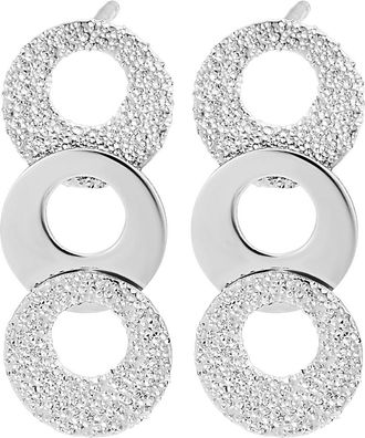 Edenly Ohrstecker Frische - Trio Circulus - 18 Karat Weißgold