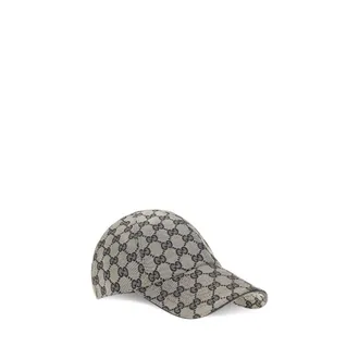 Gucci GU8757334HBKS4068BB GG Canvas Baseball Cap - Gray
