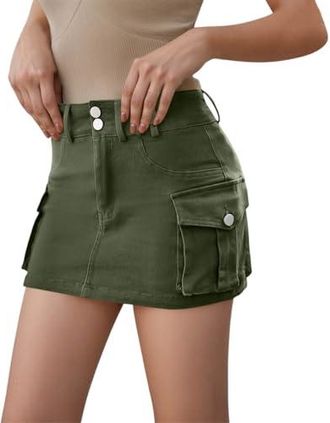 Generic Jupe Sexy Femme, Jupe Femme Mi Longue Plissée Droite Courte Décontracté pour Idéale Au Quotidien pour LéTé Et LAutomne À Porter avec des Hauts AjustéS