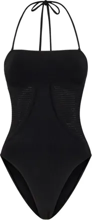 Wolford Femme, Maillots de bain, Noir, Taille: 38 FR Net Ribs Swim Bodysuit