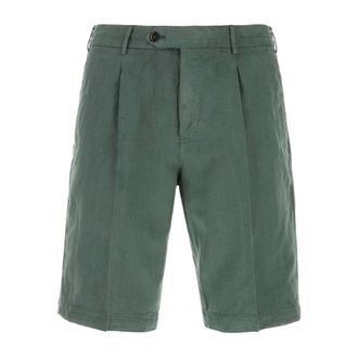 Pantaloni Torino Homme, Shorts, Vert, Taille: L Bermuda en m&eacute;lange de Lyocell