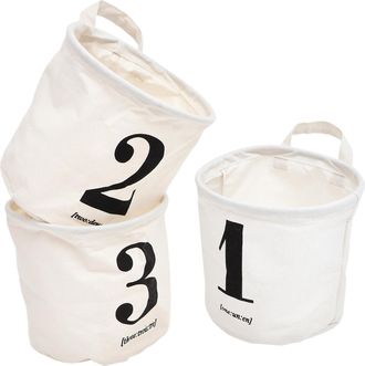 NUOBESTY 3 St&uuml;ck T&uuml;rh&auml;ngetaschen aus Baumwolle Wandorganizer Aufbewahrungstaschen f&uuml;r Kleinigkeiten Praktische H&auml;ngetaschen f&uuml;r Haushalt und Schrank