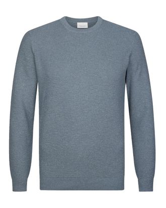 Profuomo Leichter Pullover aus einem Reiskorn-Baumwollstrick in