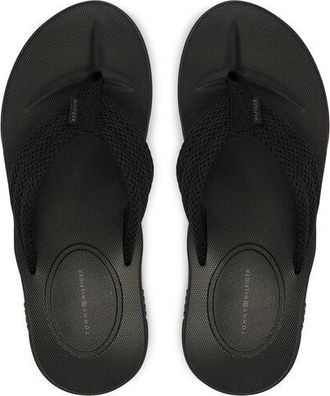 Tommy Hilfiger Zehentrenner Molded Padded Hilfiger B Sandal FM0FM05901 Schwarz