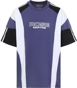 Martine Rose Homme, Sport, Violet, Taille: M T-Shirt Classique