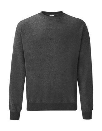 Fruit Of The Loom Herren 62-202-0 Set-IN Sweatshirts 1er/2er, Dark Heather + 1 HLKauf-Notizblock, XXL