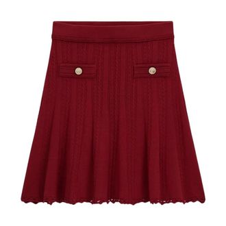 Guess Carmen Flared Swtr Rock - - Skirts - Damen - Rot - L