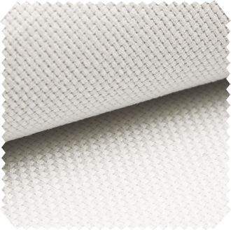 Novely GRANA - Melierter Webstoff - Leicht Grob Gewebter Möbelstoff - Robuster Polsterstoff aus Oxfordbindung - Pflegeleichte Meterware 1lfm (01 Weiß)