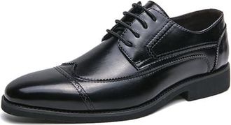 Generic Chaussures de smoking classiques &agrave; lacets pour homme, Noir, 38 2/3 EU