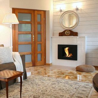 Kratki Wandkamin Bioethanol QUAT T&Uuml;V schwarz