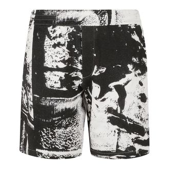 Alexander McQueen Fold Print Sweat Shorts - - Shorts - Herren - Mehrfarbig - M