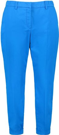 Samoon Damen Baumwoll-Chino mit Stretchkomfort Greta unifarben 7/8 L&auml;nge Digital Blue 54