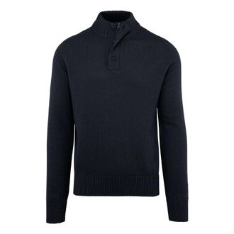 Bomboogie Homme, Pulls, Bleu, Taille: 3XL Pull Col Montant en Laine M&eacute;rinos
