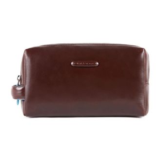 Piquadro By5011B2Mo Kulturtasche aus Leder mit zwei F&auml;chern - - Bags - unisex - Braun - ONE SIZE
