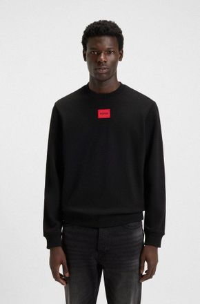 HUGO BOSS Sweatshirt Diragol Rundhalsausschnitt, Regular Fit, HUGO Label