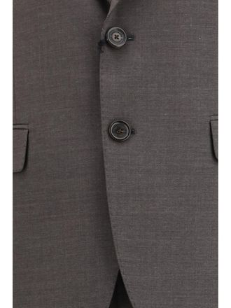 Dsquared2 Mens Suit Single-Breasted Wool-Blend Grey Wool (fleece) Suits