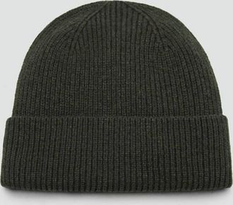 Mango Bonnet en m&eacute;lange de laine c&ocirc;tel&eacute;e kaki - Homme - Taille unique - MANGO MAN