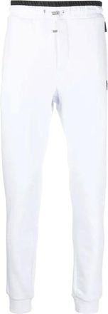 Philipp Plein Homme, Pantalons, Blanc, Taille: L Jogging Pantalons Hexagon